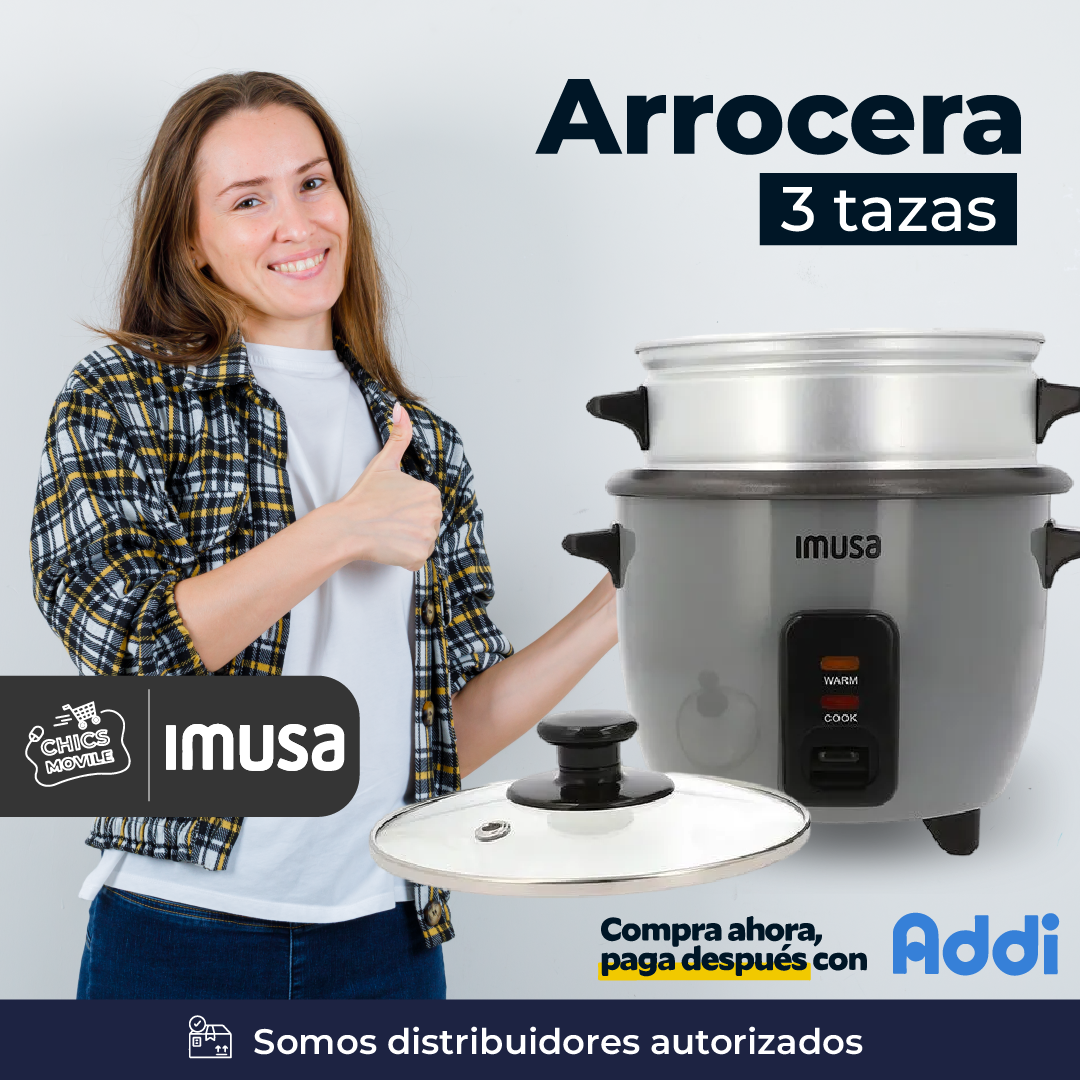 Arrocera Imusa 1 Lt 3 Tazas Gris Voltaje 110v 🍛🍚👨🏻‍🍳 – Chics Movile